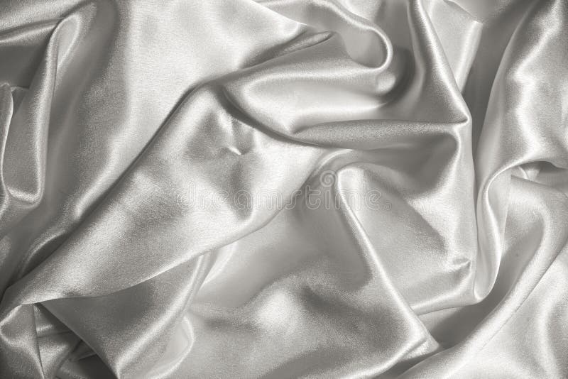 White Fabric Satin Pattern Abstract Background Studio Shot Stock Image ...