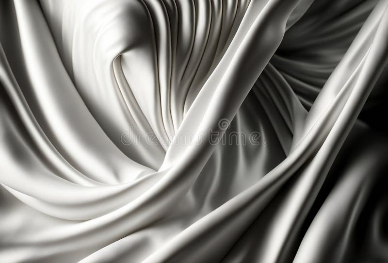 White Fabric Silk Texture, Highly Detailed Texture Surface, Abstract ...