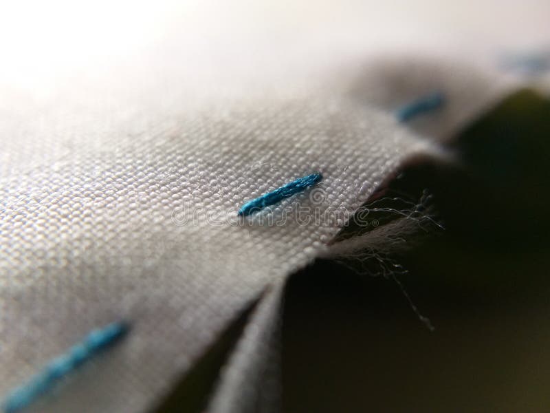 Stitching Thread Sail Closeup Stock Photo - Image of clothing, close ...