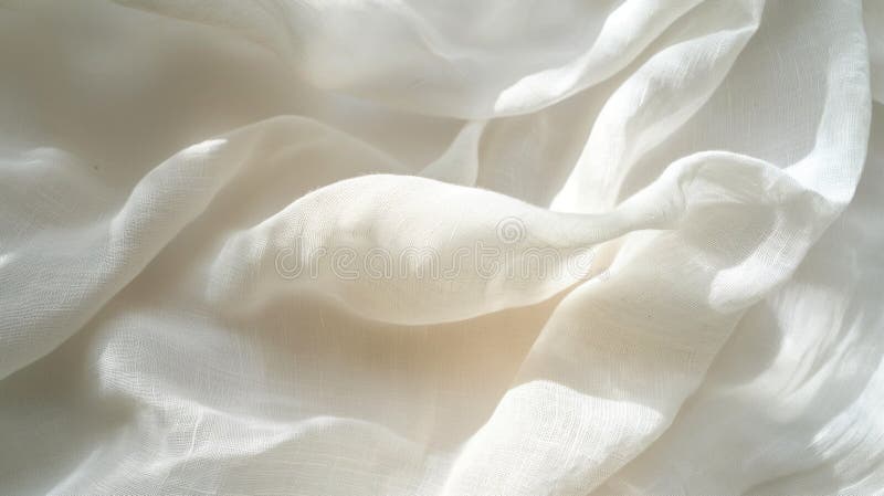 White Fabric Texture Background, White Linen Fabric Texture with Folds ...