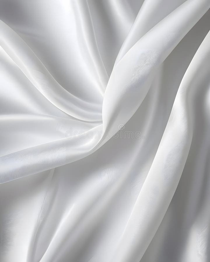 The White Fabric Texture Flows Smoothly and Beautifully. the Fabric ...