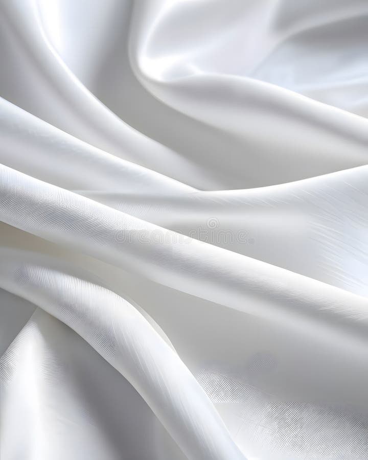 The White Fabric Texture Flows Smoothly and Beautifully. the Fabric ...