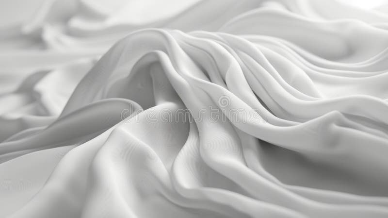 White Fabric with Wave Pattern. Coastal Motif Concept Stock Image ...