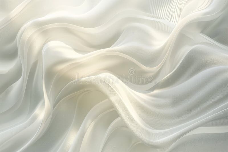 A White Fabric with a Wave Pattern Stock Photo - Image of empty, cotton ...