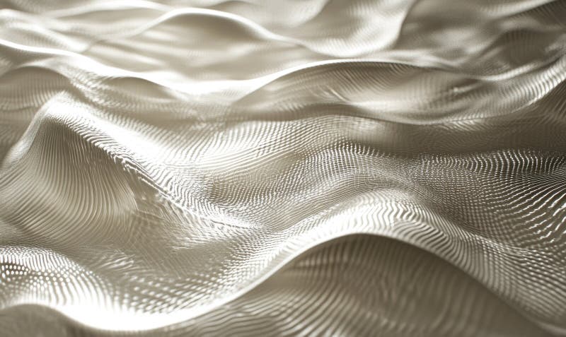 A White Fabric with a Wave Pattern Stock Illustration - Illustration of ...