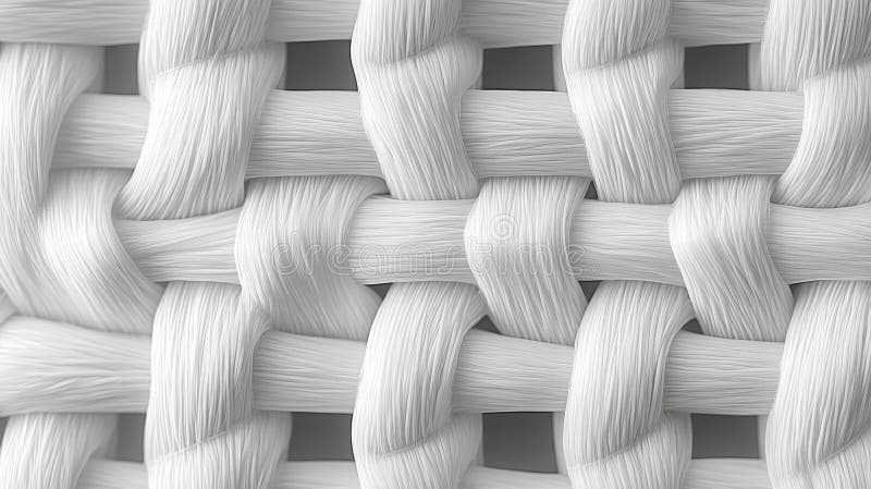 White Fabric Woven Interlocking Threads Detailed Texture Stock ...