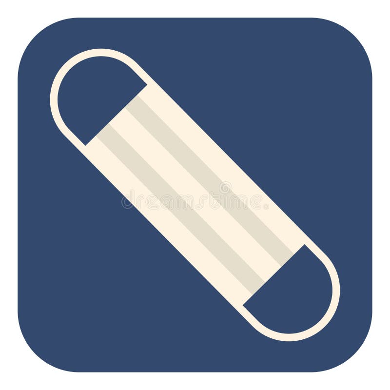 White face mask, icon stock vector. Illustration of corona - 258926415