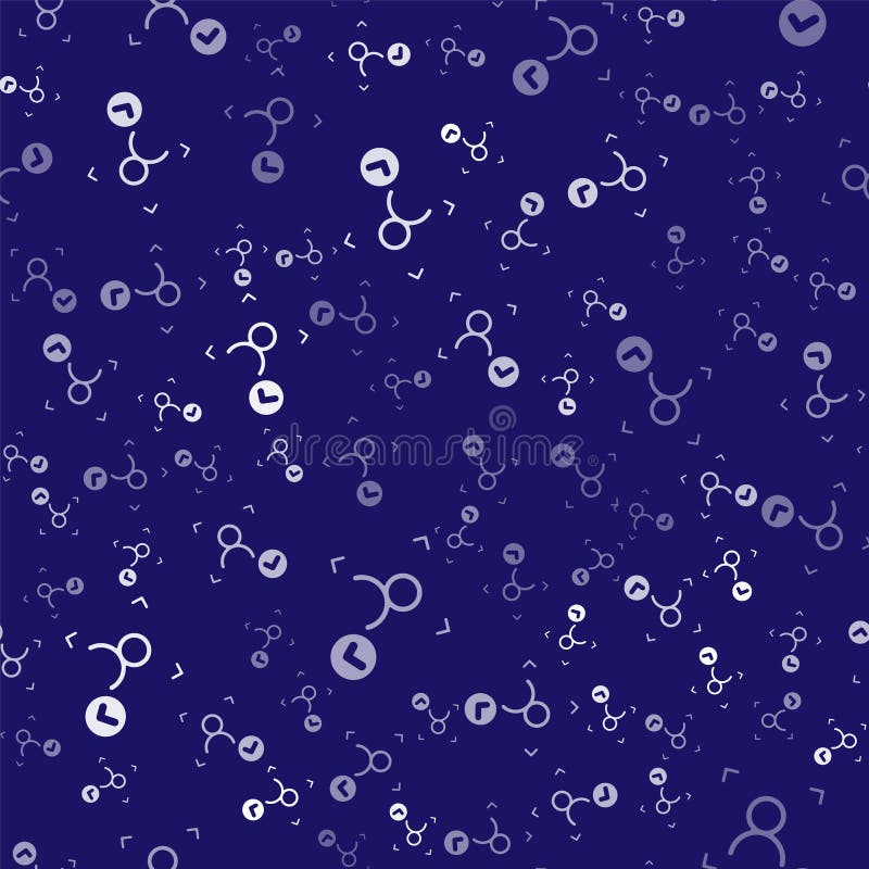 White Face Recognition with Check Mark Icon Isolated Seamless Pattern ...