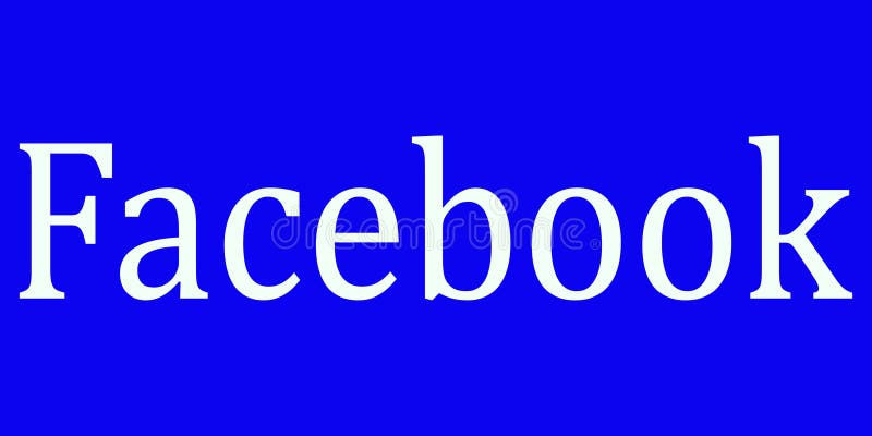 White Facebook writing stock illustration. Illustration of isolated ...