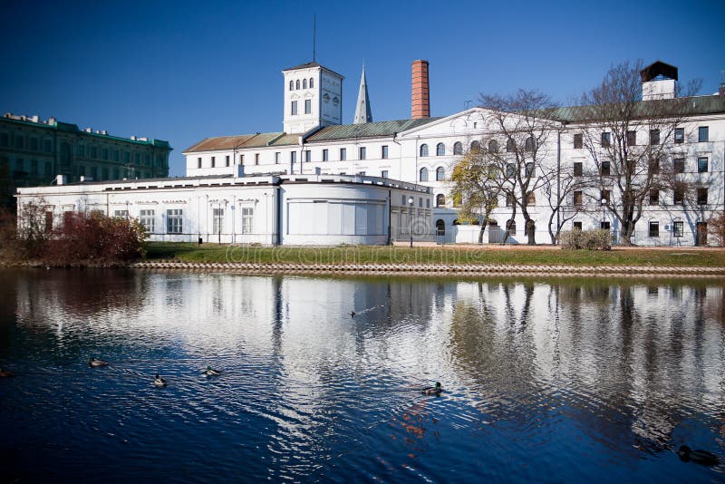 White Factory in Lodz, Poland Stock Photo - Image of textile, poland ...