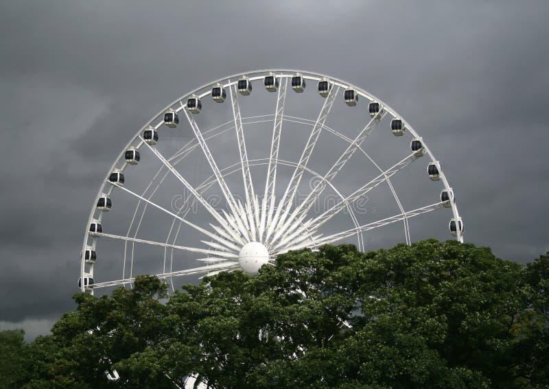 White ferris wheel stock image. Image of carousel, recreational - 13146009