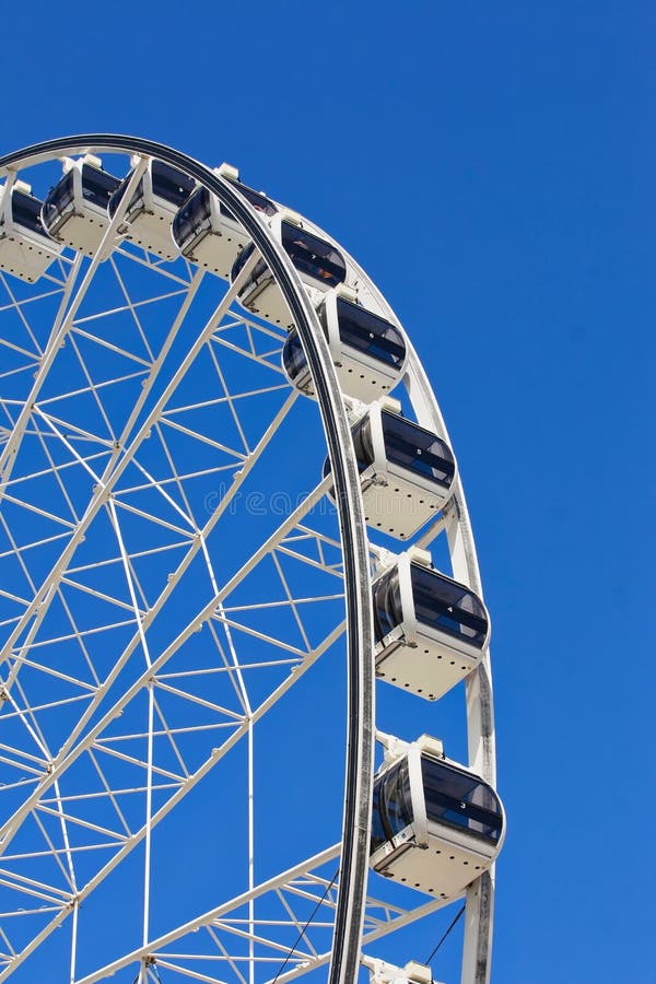 White Ferris Wheel stock image. Image of blue, beautiful - 90911897