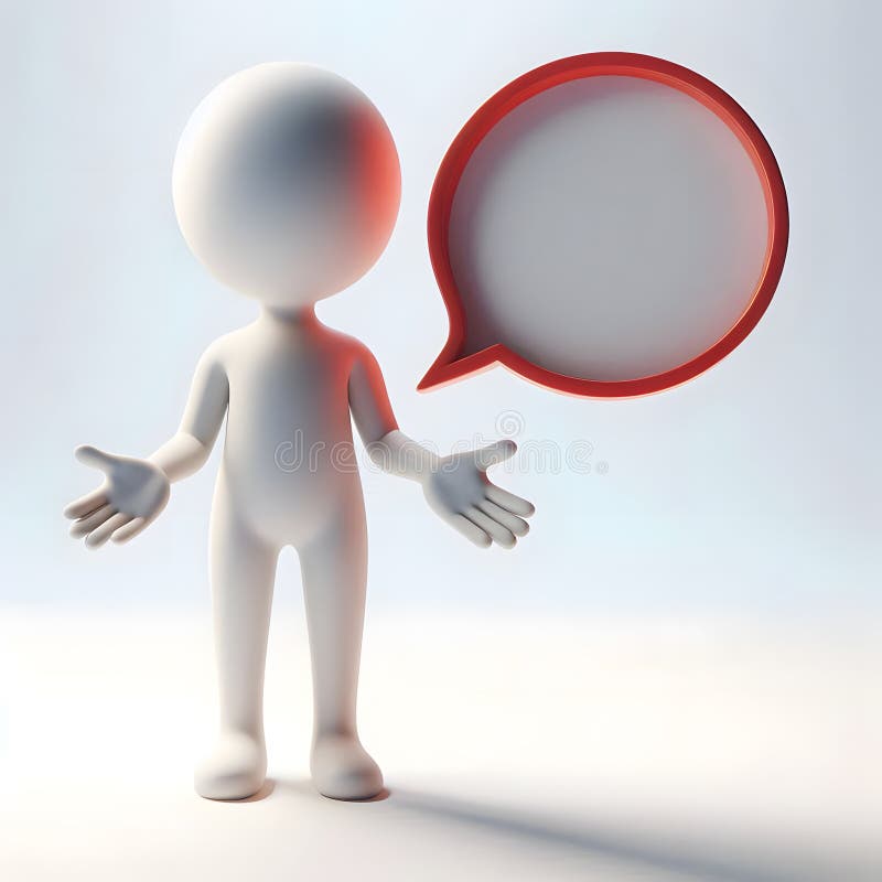 White Figure with Outstretched Hands Stands beside a Red-outlined ...