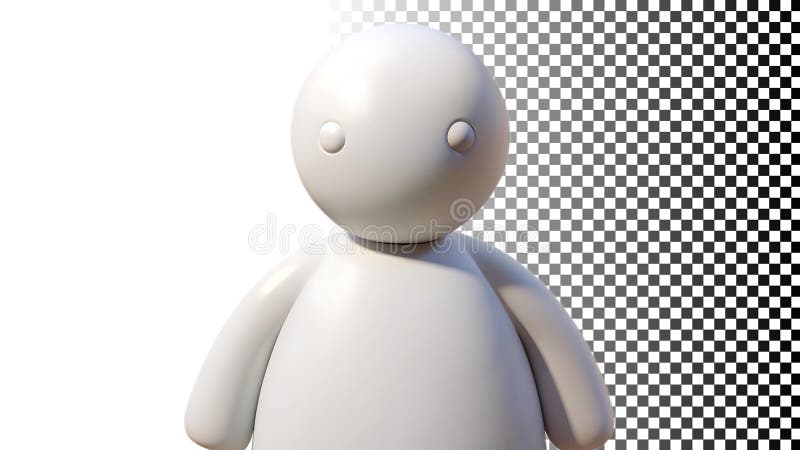 White Figure Standing Neutral, Person User Avatar Basic Human Form Png ...