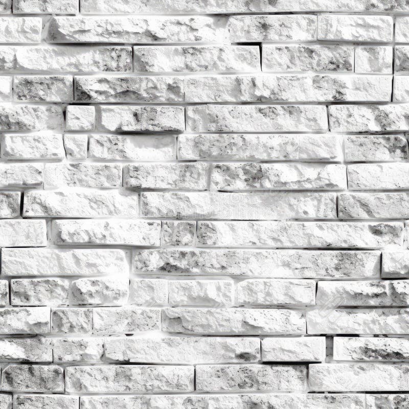 White Fire Beautiful Brick Wall Texture. Tile Seamless Background ...