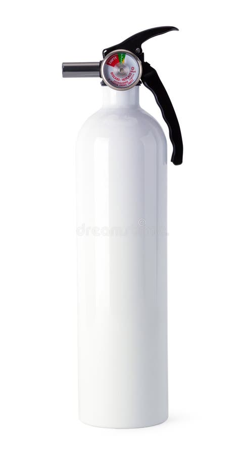 White Fire Extinguisher stock image. Image of extinguisher - 265534095