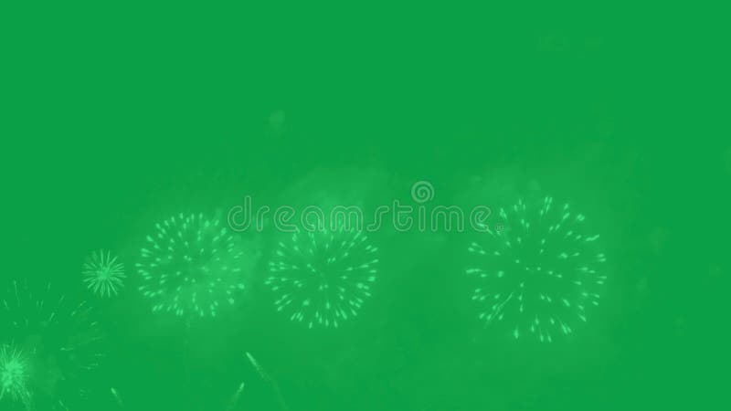 White Fire Work Effects New Work Night Party on Green Screen Bg., White ...