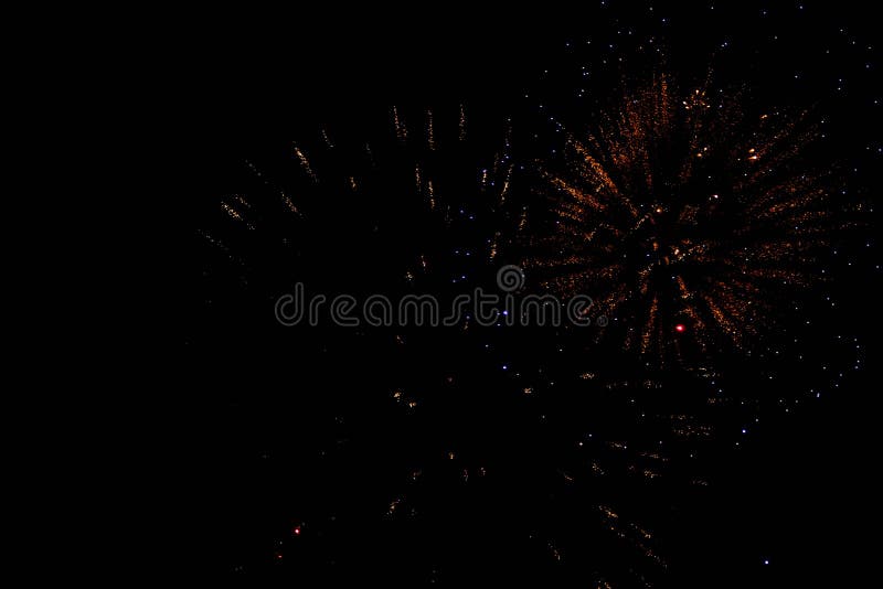 White Fireworks Bursting High in the Sky Stock Image - Image of white ...