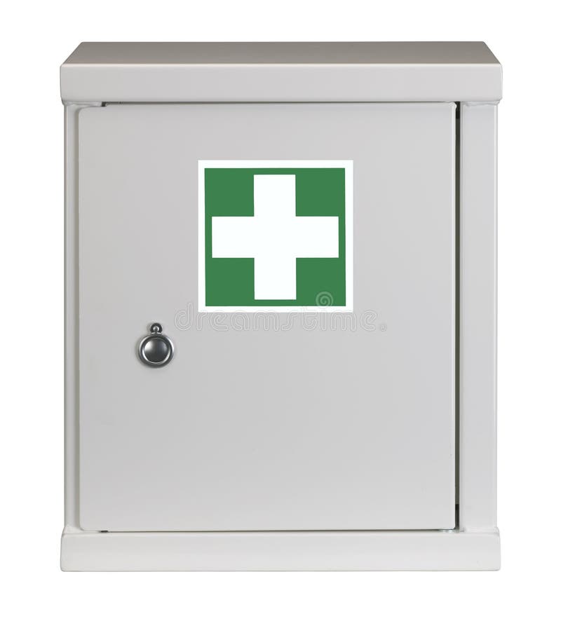 White first aid locker stock photo. Image of safe, medical - 15736534