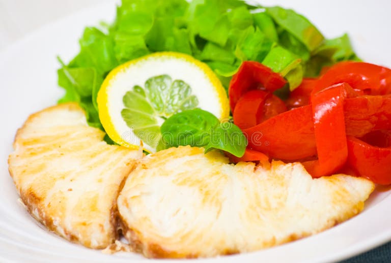White Fish Fillet with Vegetables Stock Photo - Image of fresh, fish ...