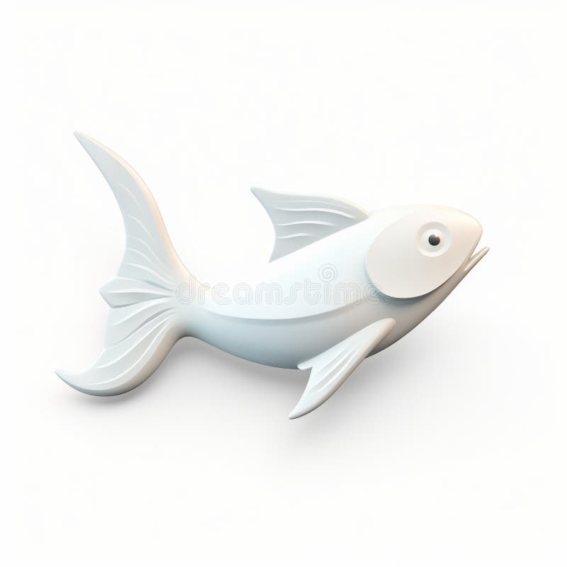 3d Catfish Logo in Miniature Painting Style Stock Illustration ...