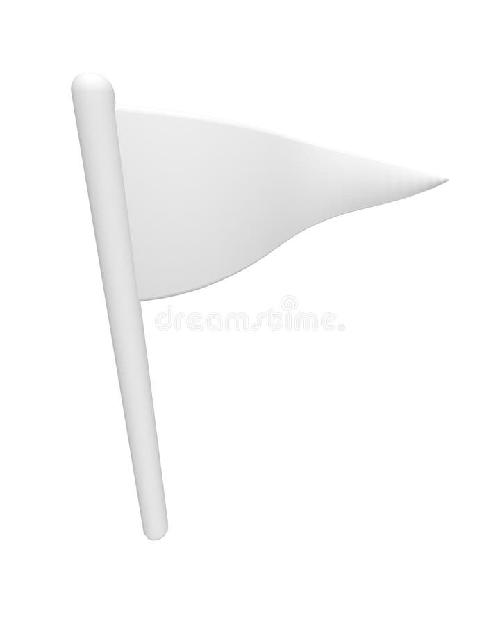 White flag stock illustration. Illustration of wind, view - 26125318