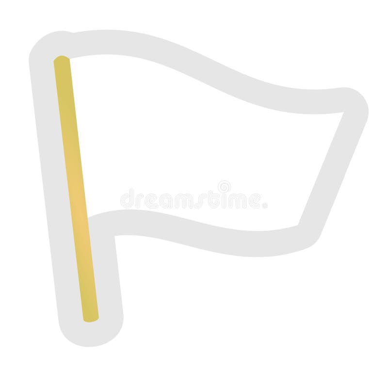 White Flag stock vector. Illustration of white, logo - 256034903