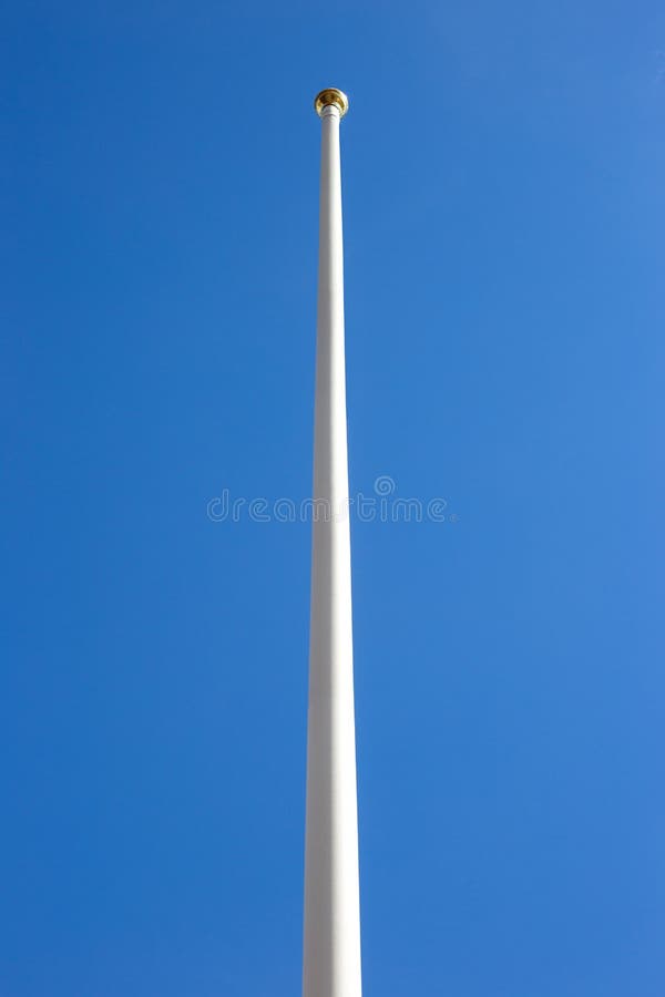 White flagpole stock image. Image of flag, close, sign - 101053973
