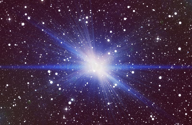 White Flash on Space Backgrounds Stock Illustration - Illustration of ...