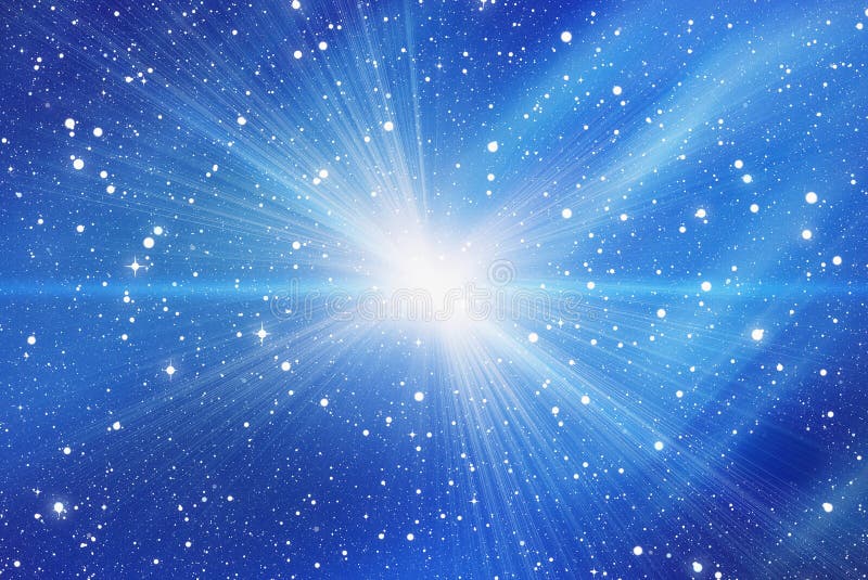 White Flash on a Space Stars Backgrounds Stock Illustration ...