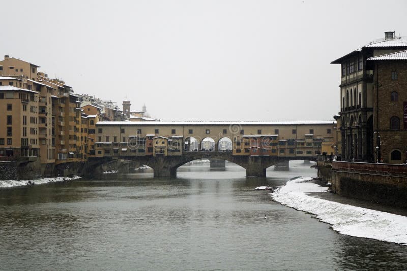 Florence ,italy Under the Snow Stock Photo - Image of michelangelo ...