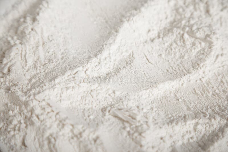 White Flour or Powder. Close Up Stock Photo - Image of nutrition, flour ...