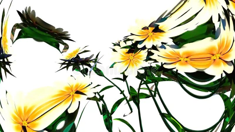 White Flower Botanical Rendering Stock Illustration - Illustration of ...