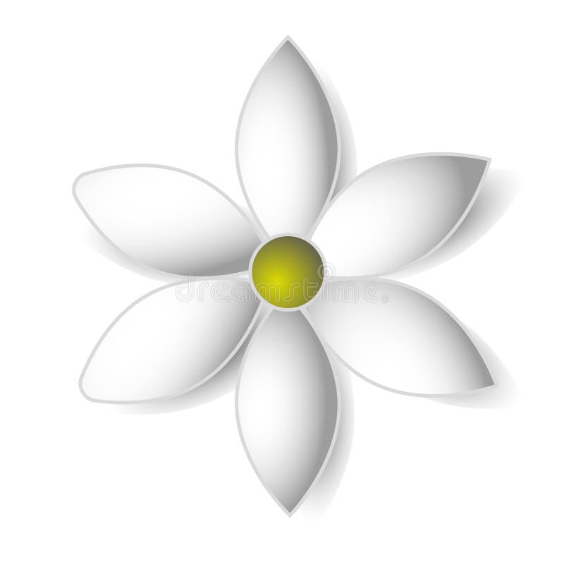 White Flower for Celebration Design. Vector. Modern White Flower, Great ...