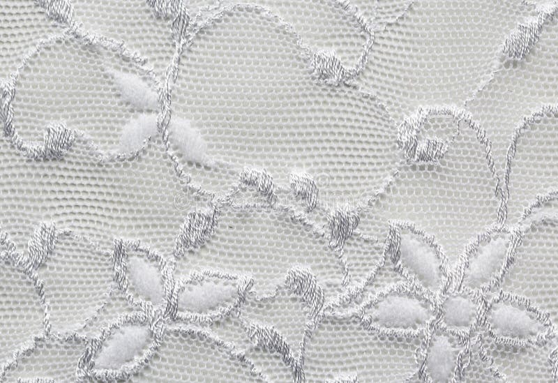 White Flowers Lace Material Texture Macro Shot Stock Photo - Image of ...