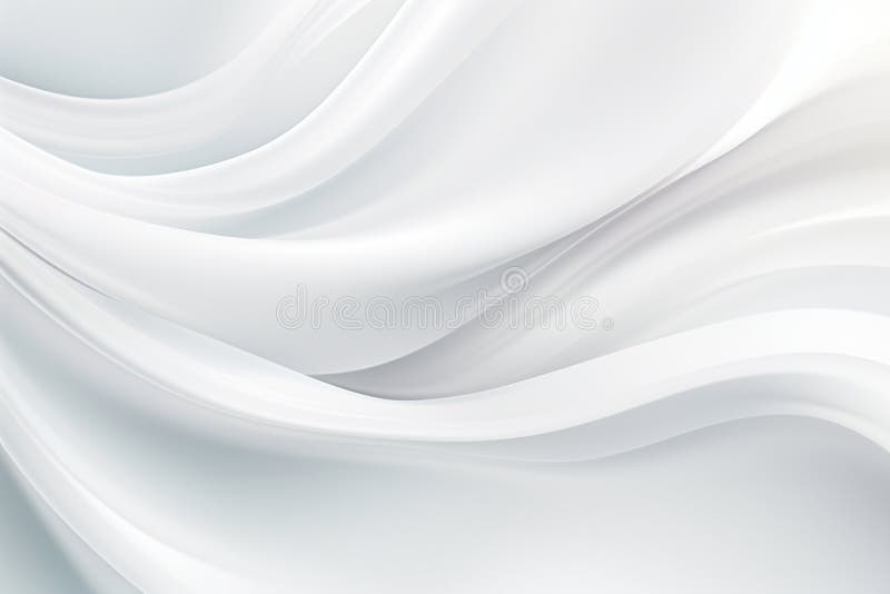 White Flowing Abstract Vector Background Generative AI Stock ...