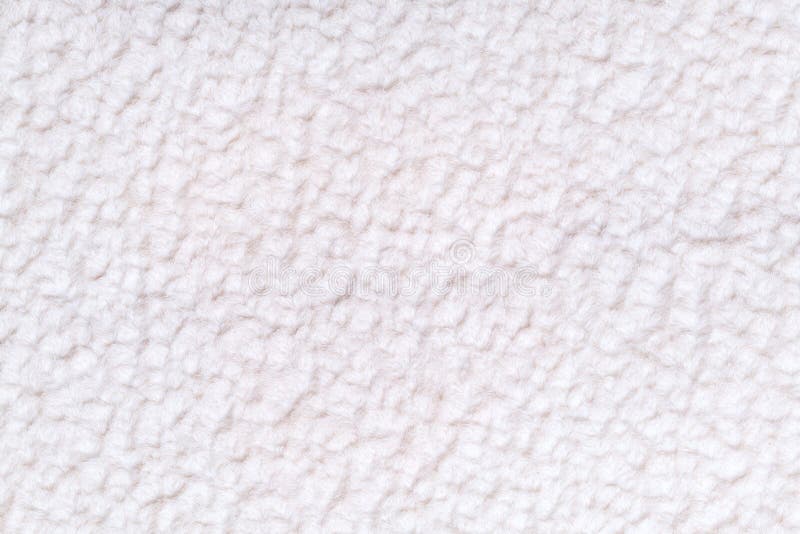 White Fluffy Background of Soft, Fleecy Cloth. Texture of Textile ...