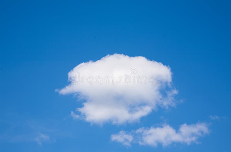 White Fluffy Cloud Floating in the Blue Sky Stock Image - Image of high ...
