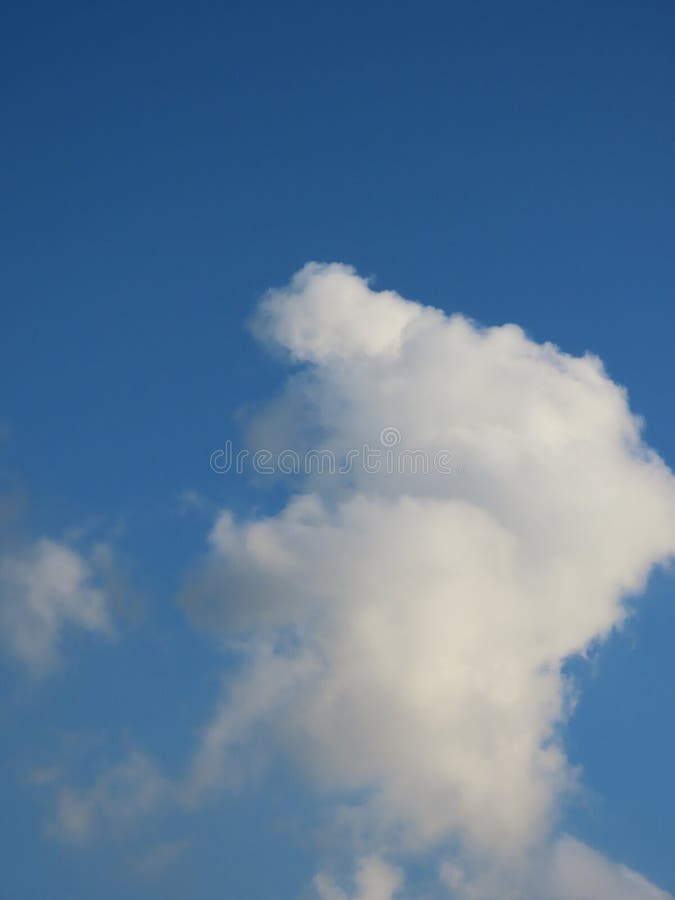 A Soft Clouds in the Cerulean Sky during Sunny Weather. Stock Photo ...