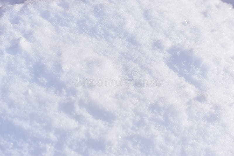 White Fluffy Snow in Winter in a Snowdrift Stock Photo - Image of ...
