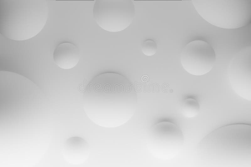 White Flying Matt Subtle Spheres As Geometric Abstract Background with ...