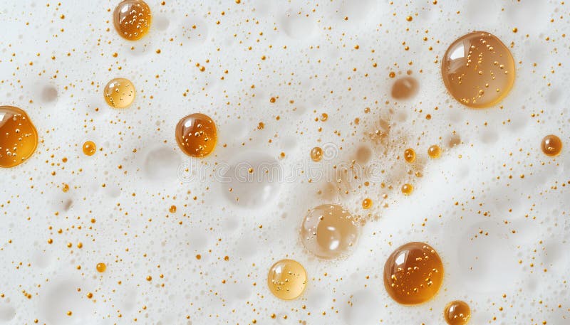 White Foam is Being Created by a Yellow Cleaning Brush on a Black ...