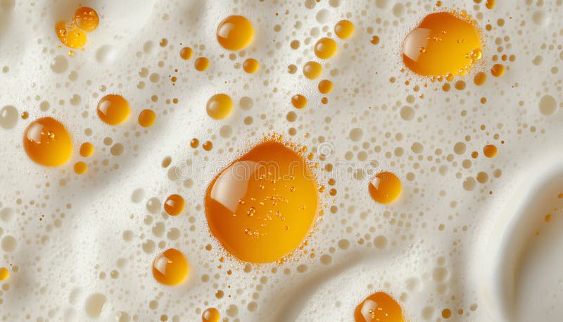 White Foam is Being Created by a Yellow Cleaning Brush on a Black ...