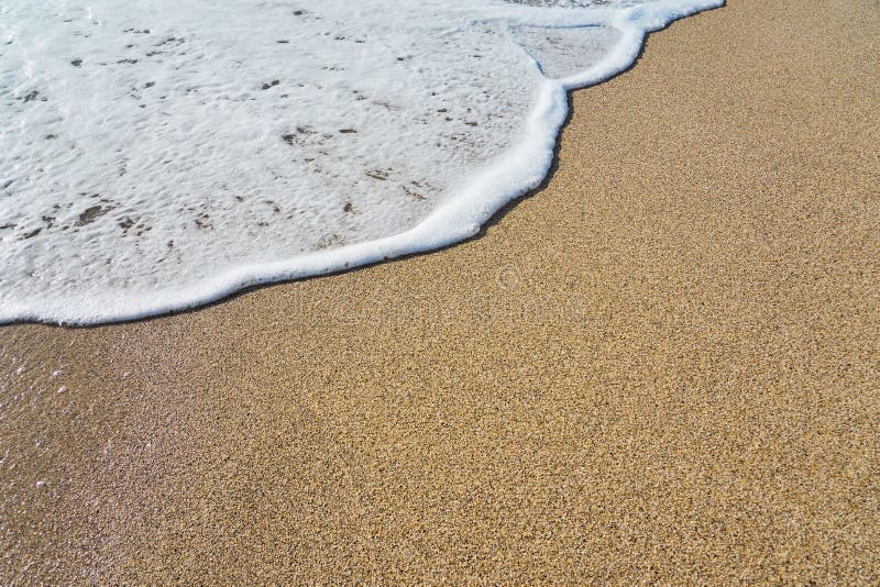 White Foam on a Sandy Beach. Stock Photo - Image of gold, sand: 135832334