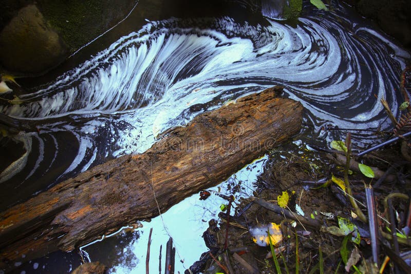 White Foam Swirl Pattern on River Surface Stock Photo - Image of river ...