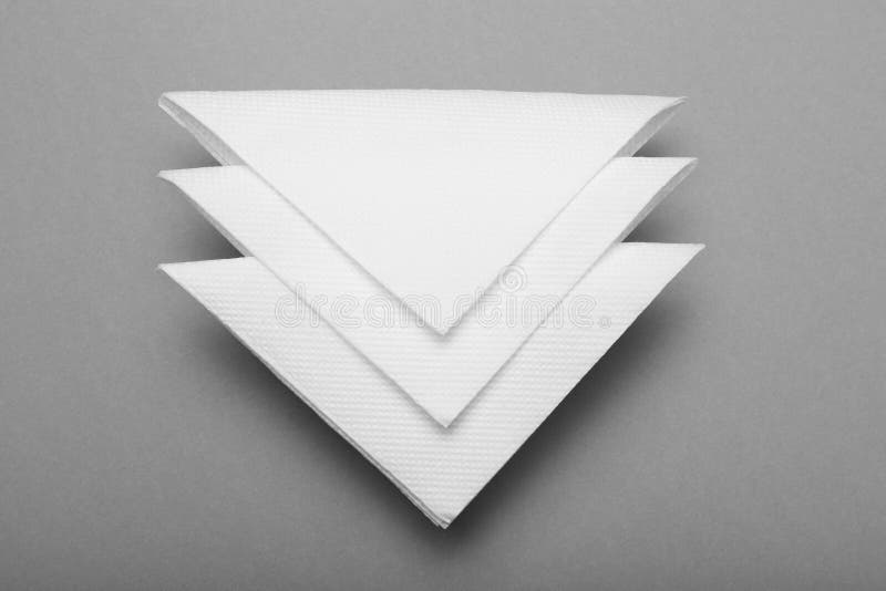 White Folded Paper Serviette, Bar Napkin Stock Photo - Image of dinning ...