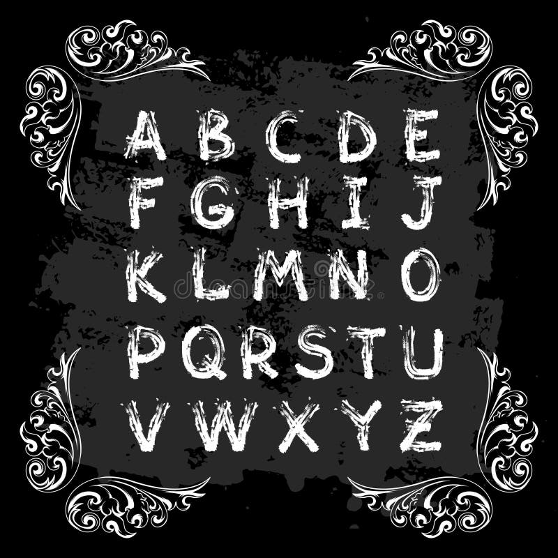 White Font on Black Background Stock Vector - Illustration of dirty ...