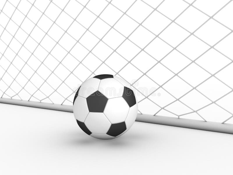 White football goal #2 stock illustration. Illustration of goalie ...