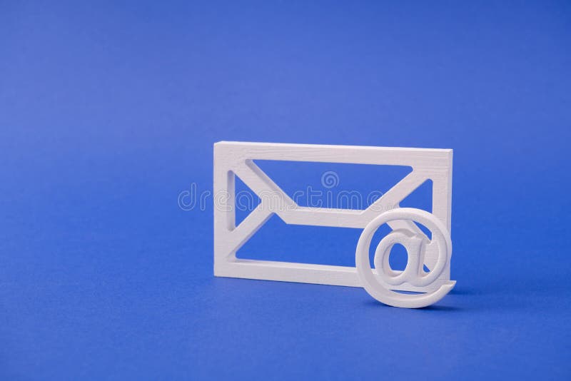 White Form Figure of Mail Box Inbox Receive Message Template Write Text ...