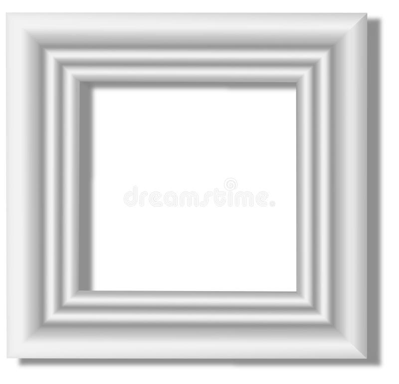 White frame stock vector. Illustration of decorative - 17184722